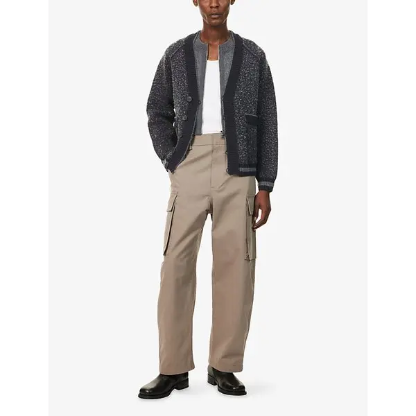 CRAIG GREEN Blanket Layered Wool-blend Bomber Jacket