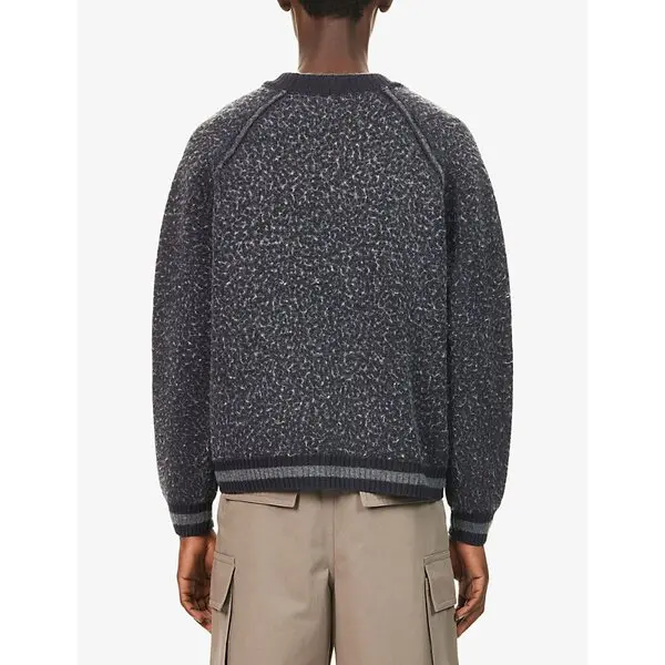 CRAIG GREEN Blanket Layered Wool-blend Bomber Jacket