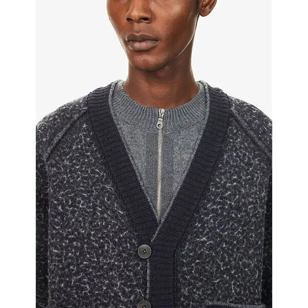 CRAIG GREEN Blanket Layered Wool-blend Bomber Jacket