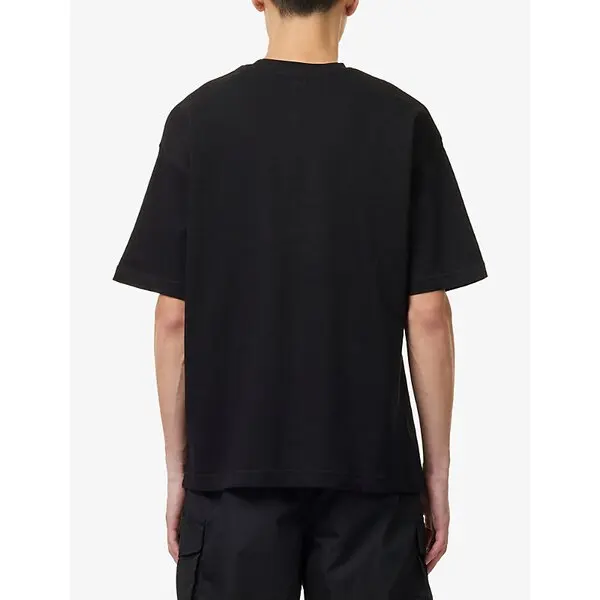 ARNE Relaxed-fit Crew-neck Cotton T-shirt - Black
