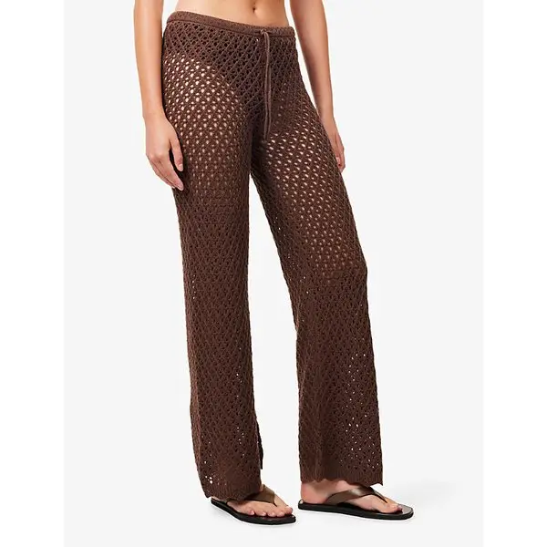 4TH & RECKLESS Katerina Wide-leg Cotton-blend Trousers