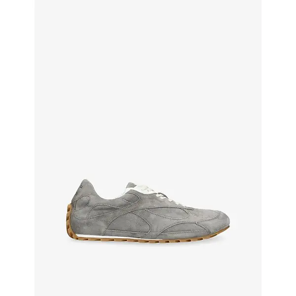 Bottega Veneta Orbit Flash Suede Trainers - Grey
