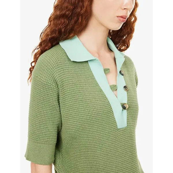 JW Anderson Short-sleeve Polo Knit Top