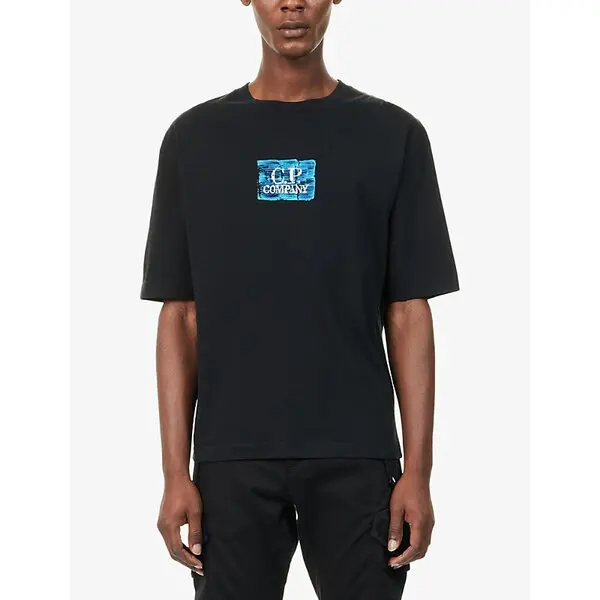 C.P. COMPANY Tile-print Cotton T-shirt