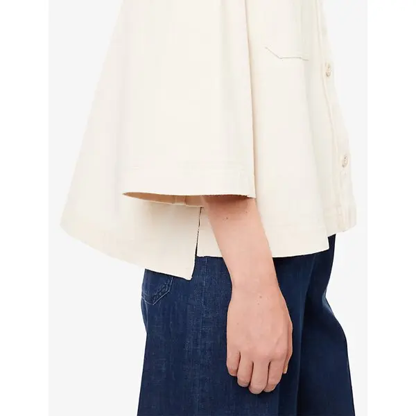 Max Mara Short-sleeve Relaxed Denim Jacket