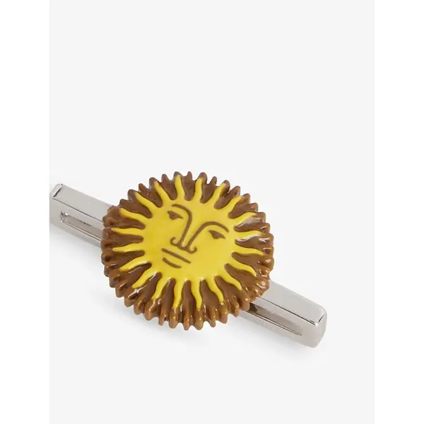 POUBEL St Moritz Sun Sterling-silver And Enamel Charm