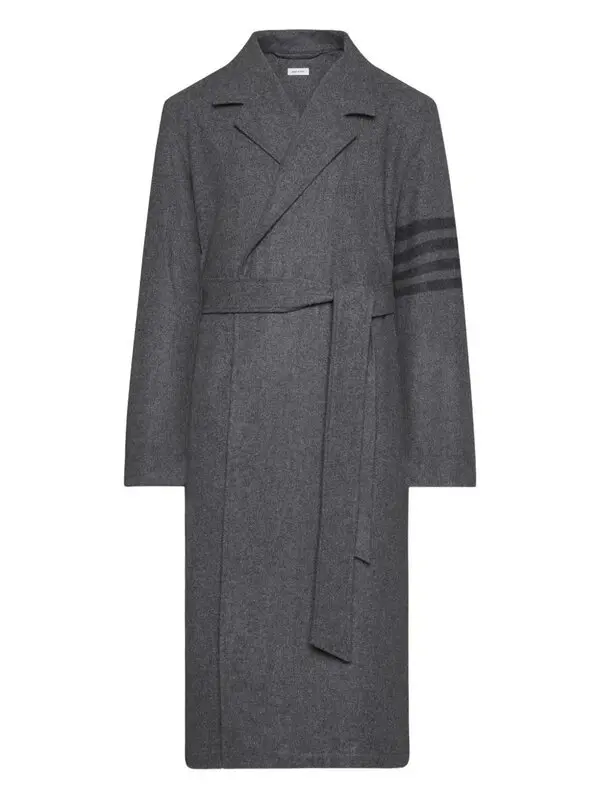 Thom Browne 4-bar Stripe Dressing Gown