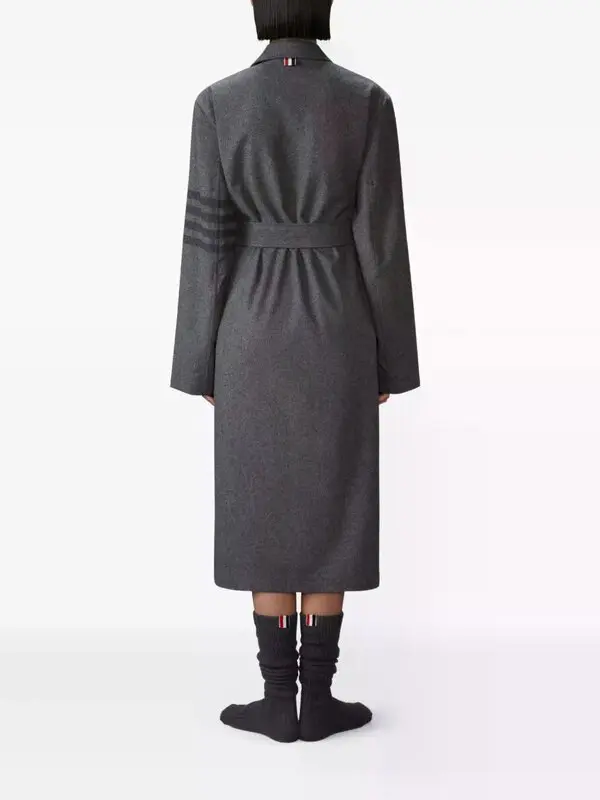Thom Browne 4-bar Stripe Dressing Gown