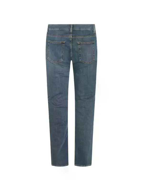 Etro Embroidered-logo Straight-leg Jeans