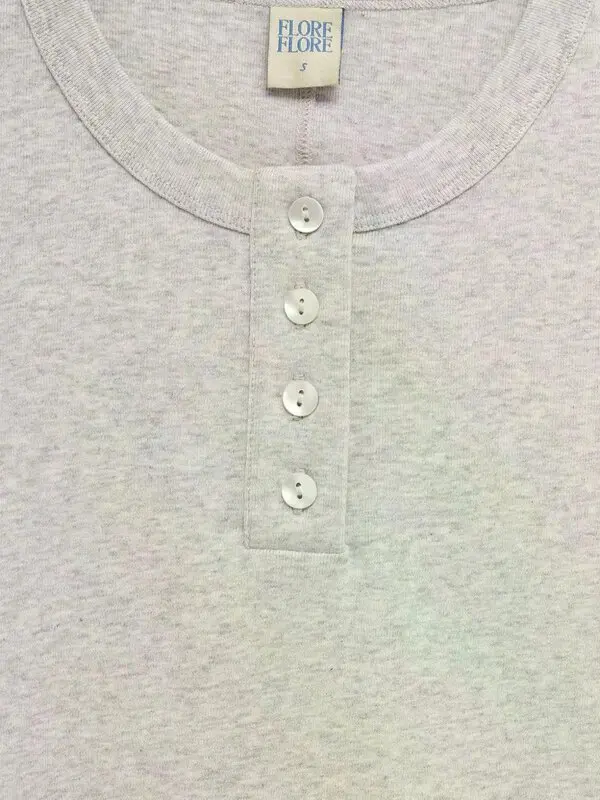 FLORE FLORE Jess Button-placket T-shirt