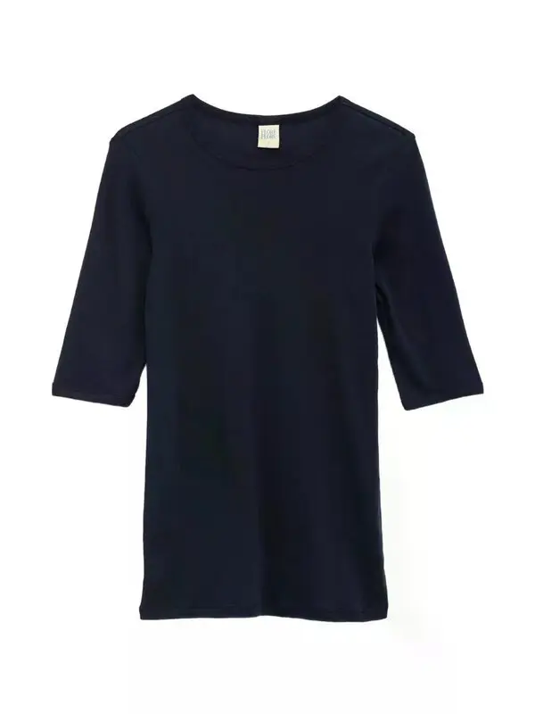 FLORE FLORE Anna Elbow-length-sleeve T-shirt - Blue