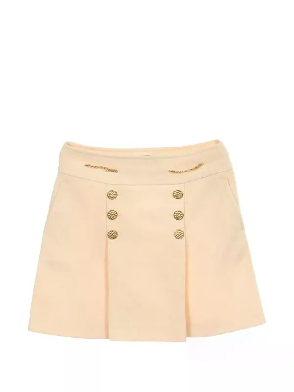 Gucci 2010s Horsebit Wool Skirt - Neutrals