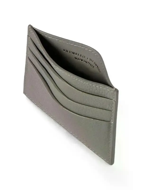 Brunello Cucinelli Grained Calfskin Card Case