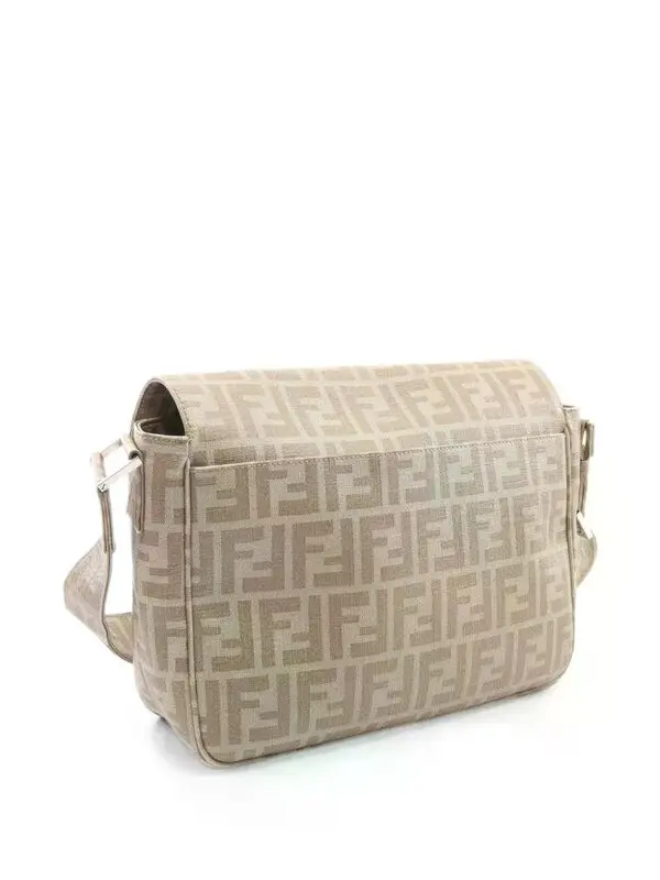 Fendi 2010s Zucca Shoulder Bag - Neutrals
