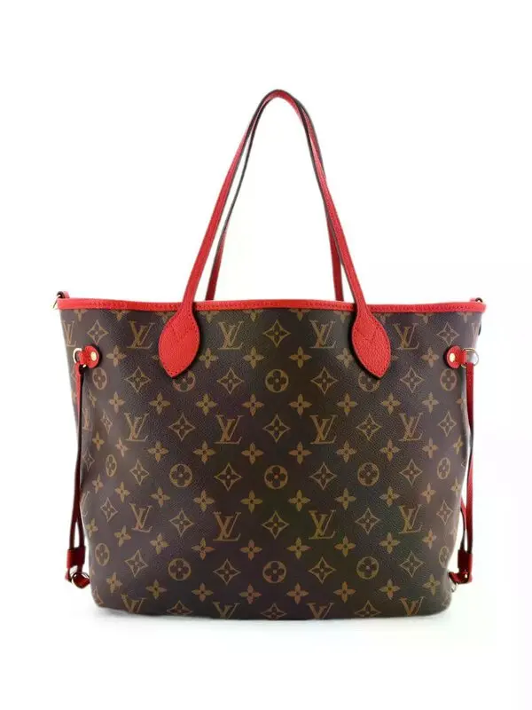 LOUIS VUITTON Neverfull Bandouliere Inside Out Monogram Canvas And Textile Mm Tote Bag - Brown