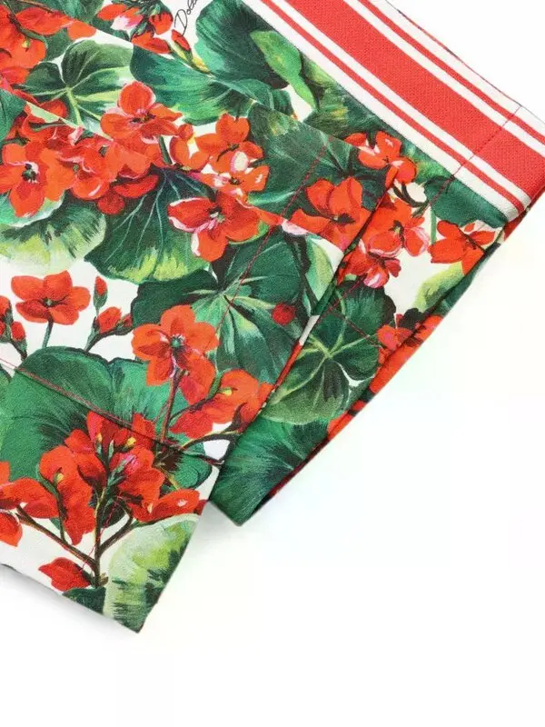 Dolce & Gabbana Floral Print Drawstring Trousers