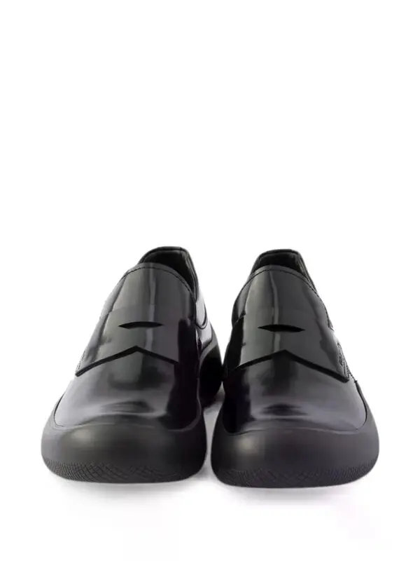 Prada Brushed Leather Loafers