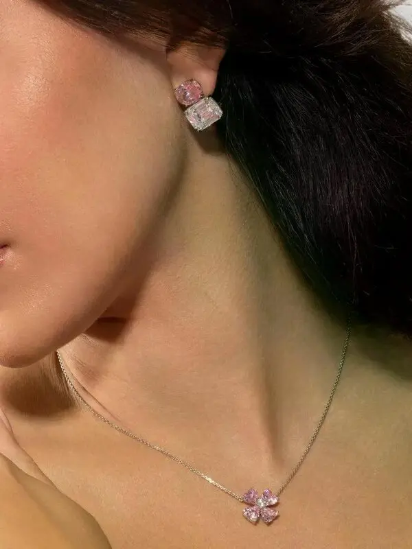 FANTASIA BY DESERIO Oval-cut Cubic Zirconia Earrings