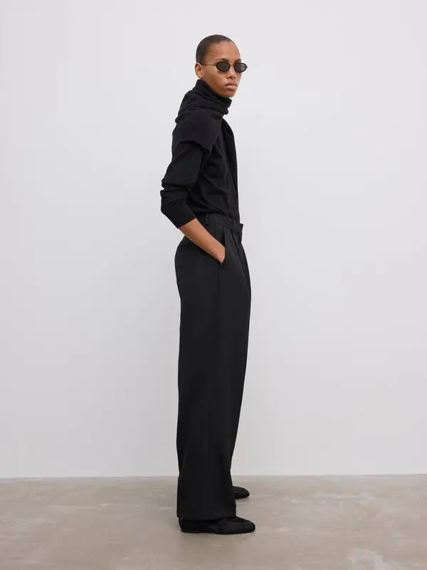 HOUSE OF DAGMAR Relaxed Wool Trousers