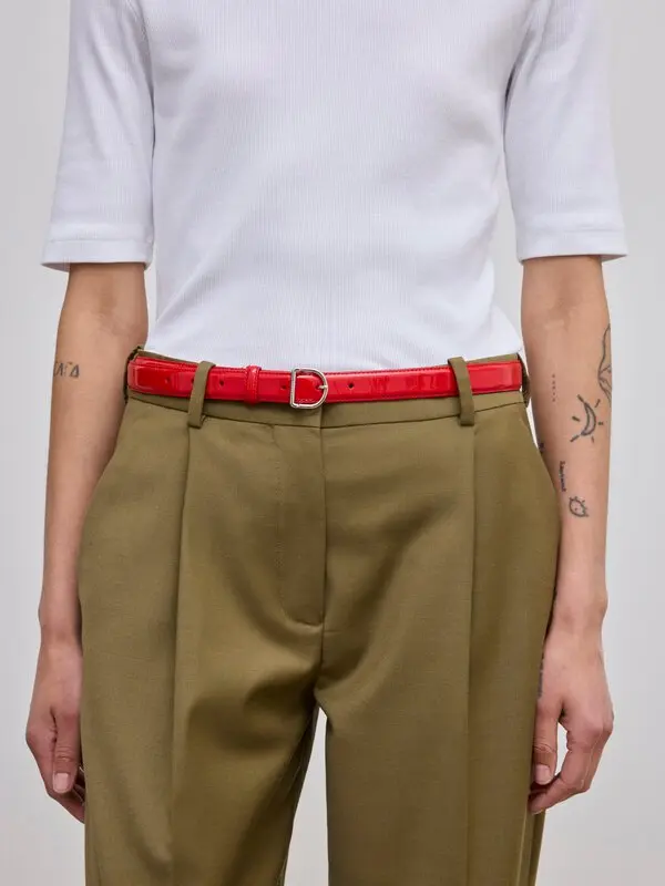 HOUSE OF DAGMAR Patent D-belt - Red