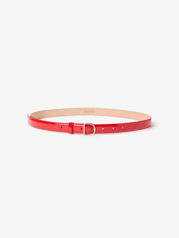 HOUSE OF DAGMAR Patent Leather D-belt
