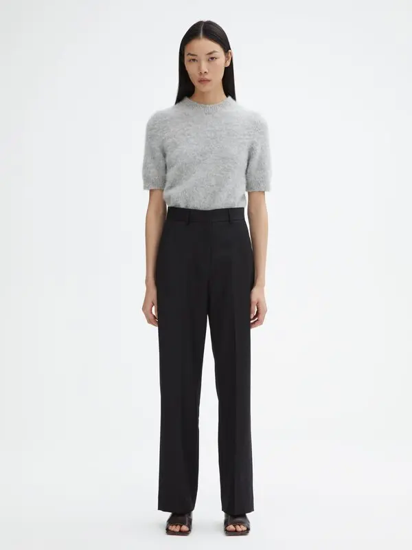 HOUSE OF DAGMAR Rose Wool Trousers - Black