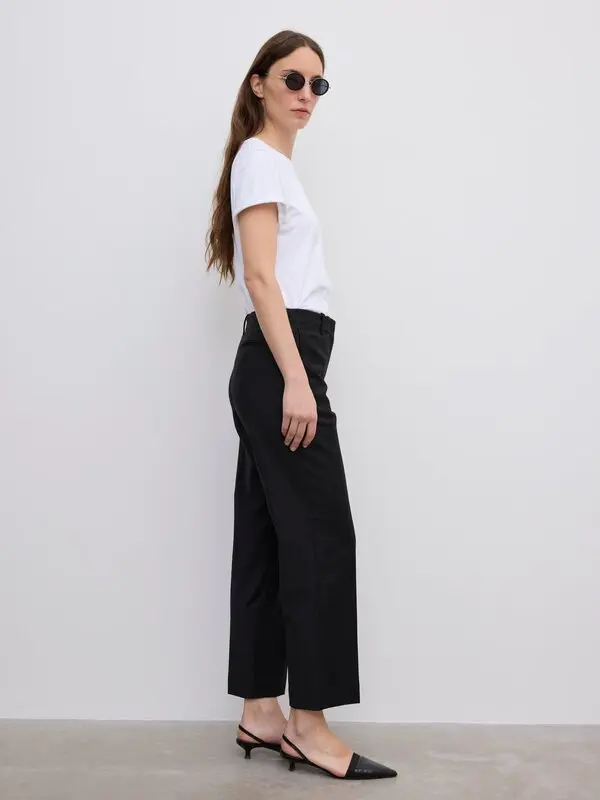 HOUSE OF DAGMAR Cropped Tailored Trousers