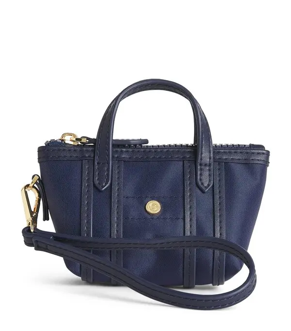 Harrods Nylon Jetsetter Bag Charm - Navy