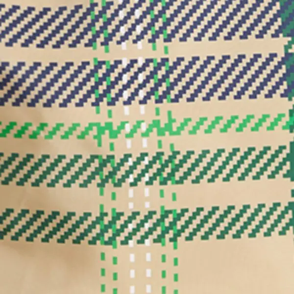 Harrods Tartan Logo Packable Shopper Bag