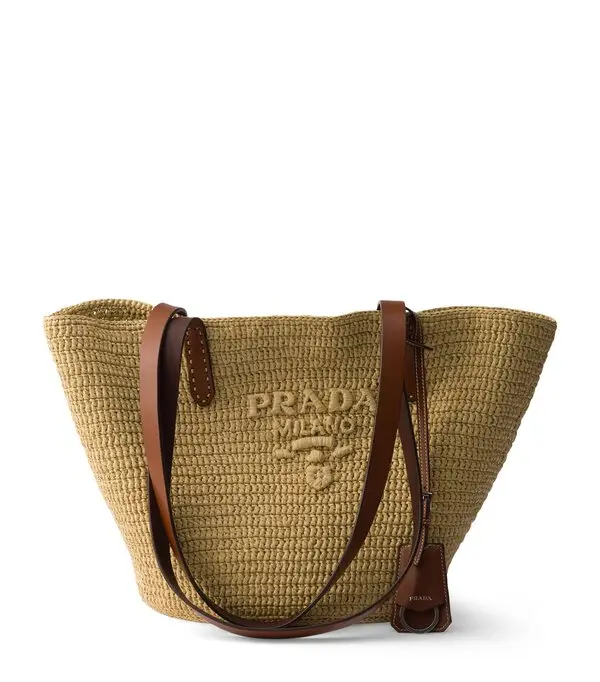 Prada Crochet Tote Bag - Neutral