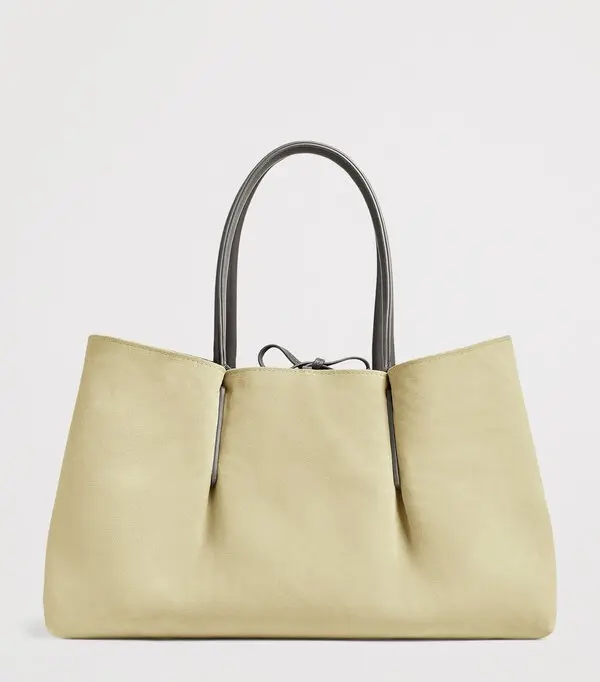 Bottega Veneta Leather Pinacoteca Tote Bag - Grey