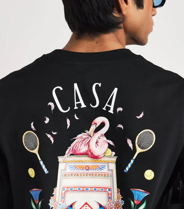 Casablanca Organic Cotton Casa Way T-shirt - Black