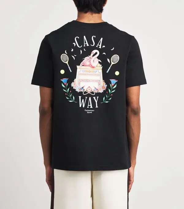 Casablanca Organic Cotton Casa Way T-shirt - Black