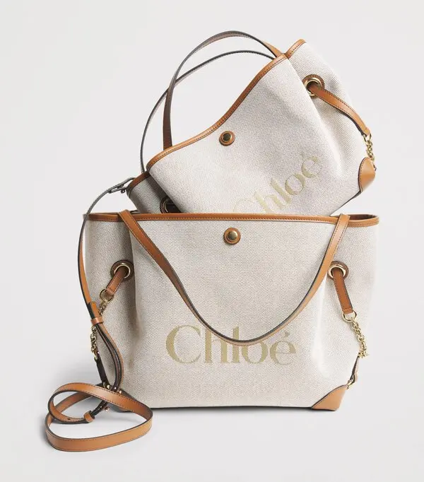 Chloé Canvas Clover Carry Tote Bag
