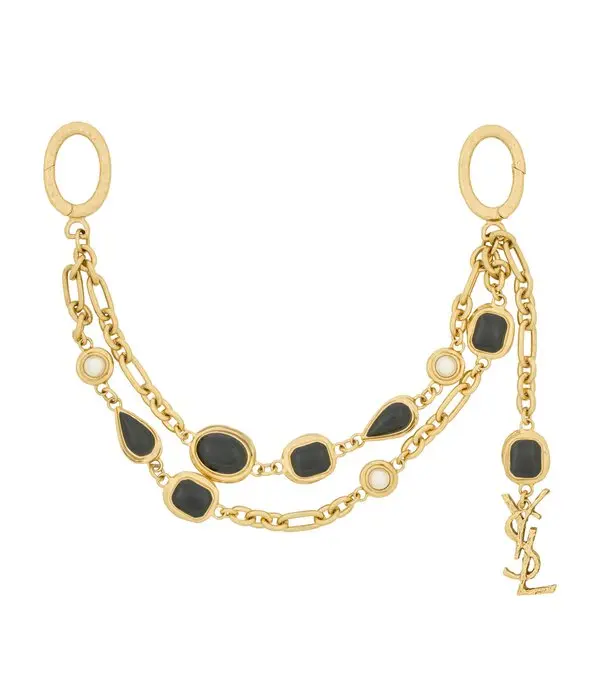Saint Laurent Enamelled Cabochon Cassandre Bag Chain