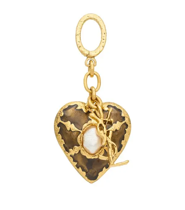 Saint Laurent Cassandre Heart Bag Charm