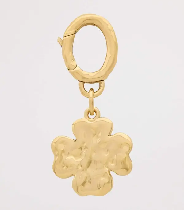 Saint Laurent Engraved Clover Charm