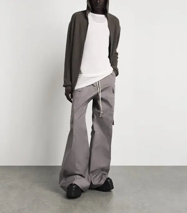 Rick Owens Cashmere Zip-up Hoodie - Grey