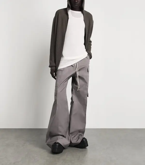 Rick Owens Cashmere Zip-up Hoodie - Grey