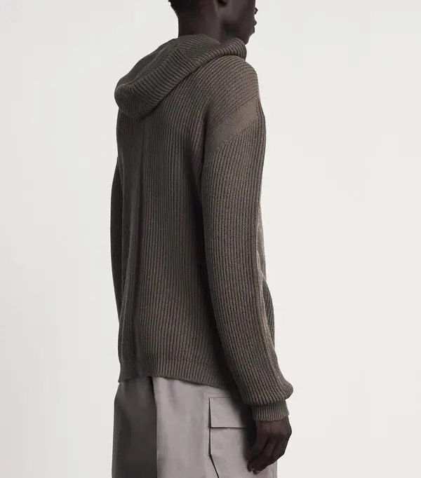 Rick Owens Cashmere Zip-up Hoodie - Grey