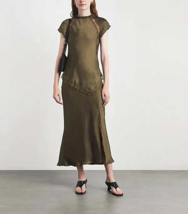 Claudie Pierlot Lace-trim Asymmetric Top