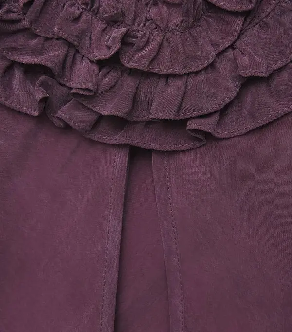 Claudie Pierlot Teardrop Detail Midi Dress - Purple
