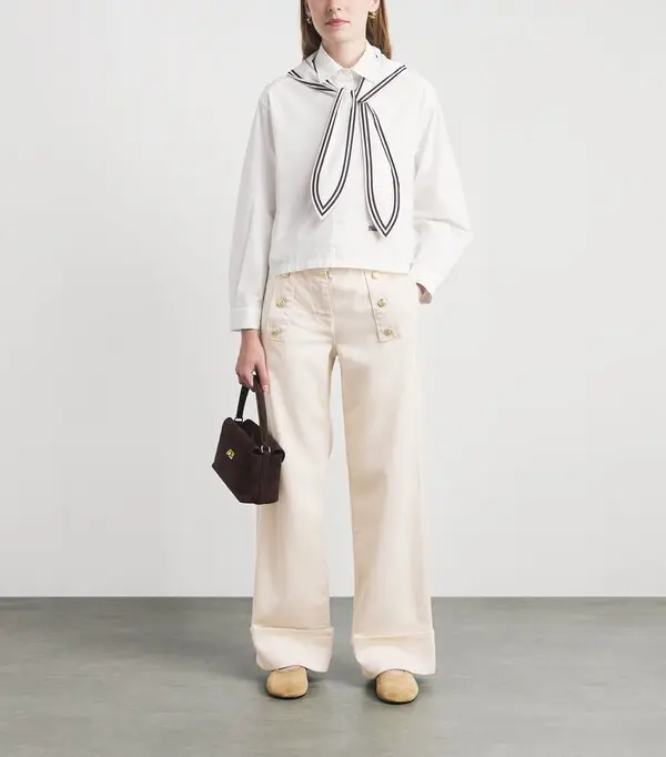 Claudie Pierlot Sailor Wide-leg Jeans