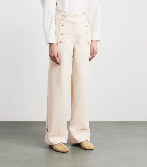 Claudie Pierlot Sailor Wide-leg Jeans
