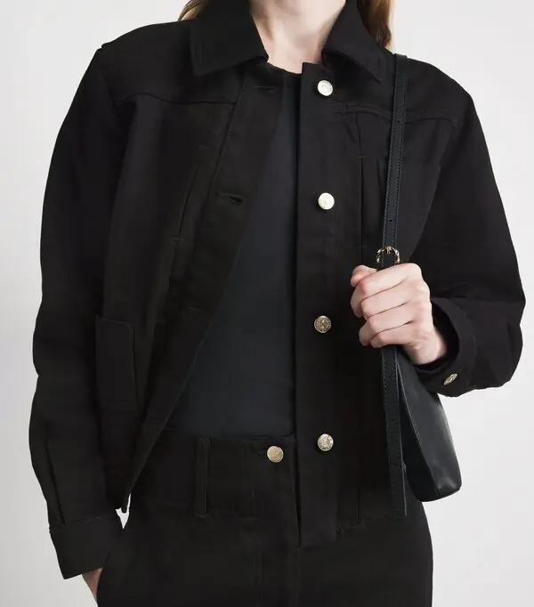 Claudie Pierlot Contrast-stitch Denim Jacket