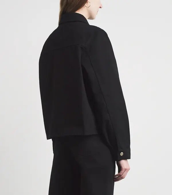 Claudie Pierlot Contrast-stitch Denim Jacket