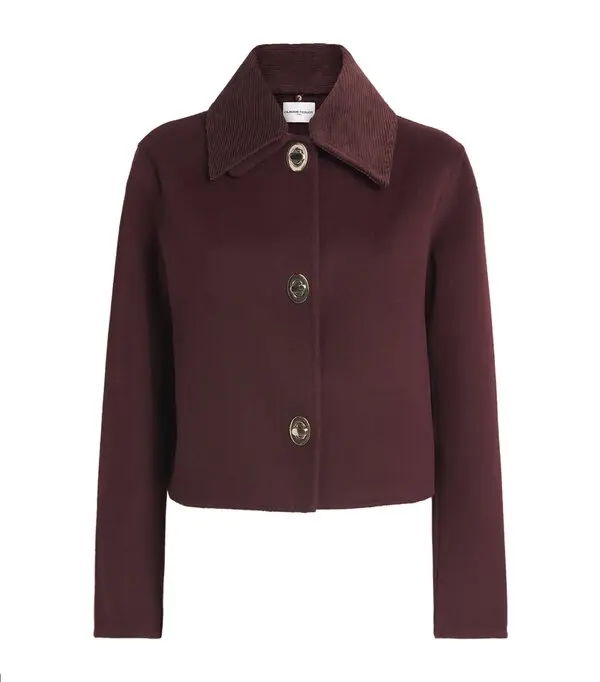 Claudie Pierlot Wool-blend Corduroy Jacket - Red