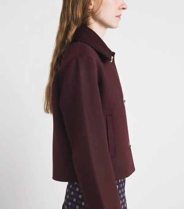 Claudie Pierlot Wool-blend Corduroy Jacket