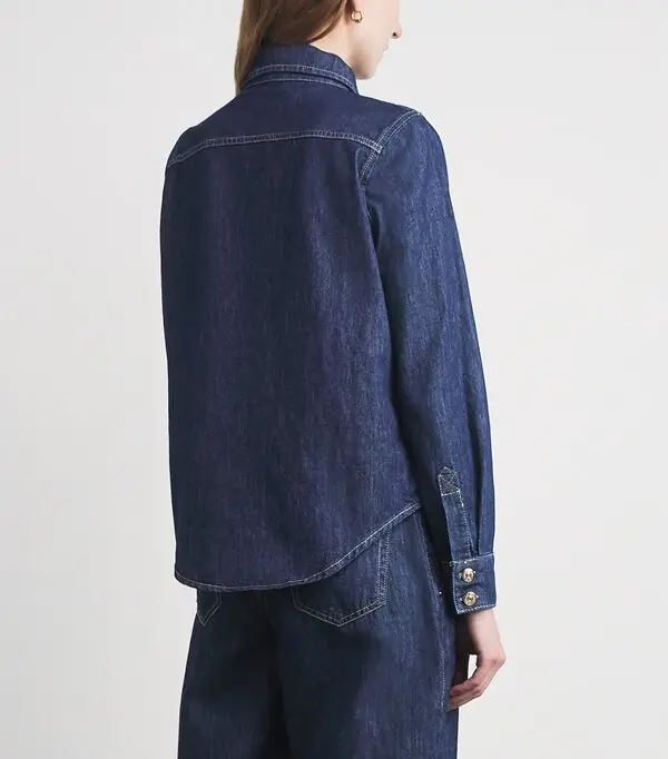 Claudie Pierlot Denim Shirt With Patch Pockets