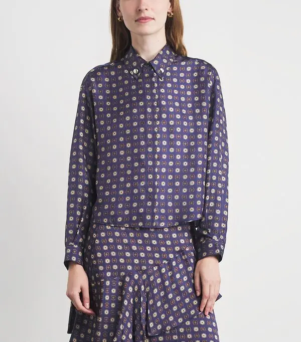 Claudie Pierlot Silk Printed Shirt